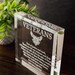 Happy Retirement Award Crystal Glass Plaque, for Employee Recognition ...