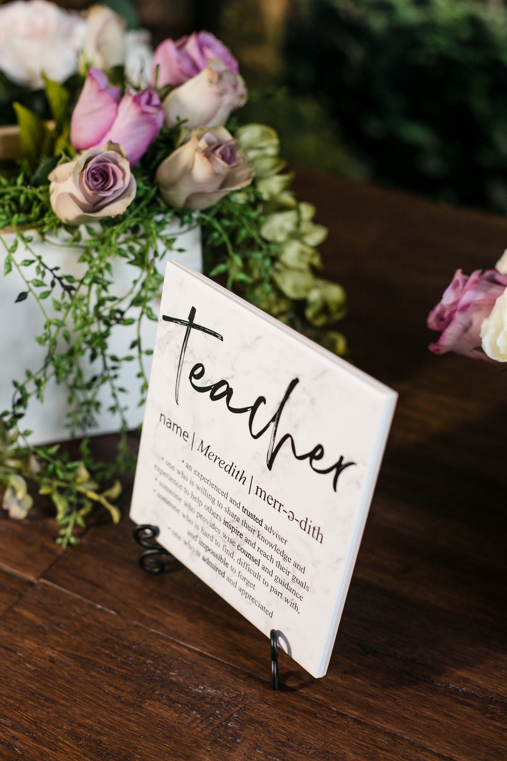 Personalized Teacher Appreciation Tile Plaque Gift From | Etsy