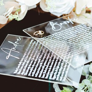 Personalized Custom Husband and Wife Frosted, Clear, Black or White ...