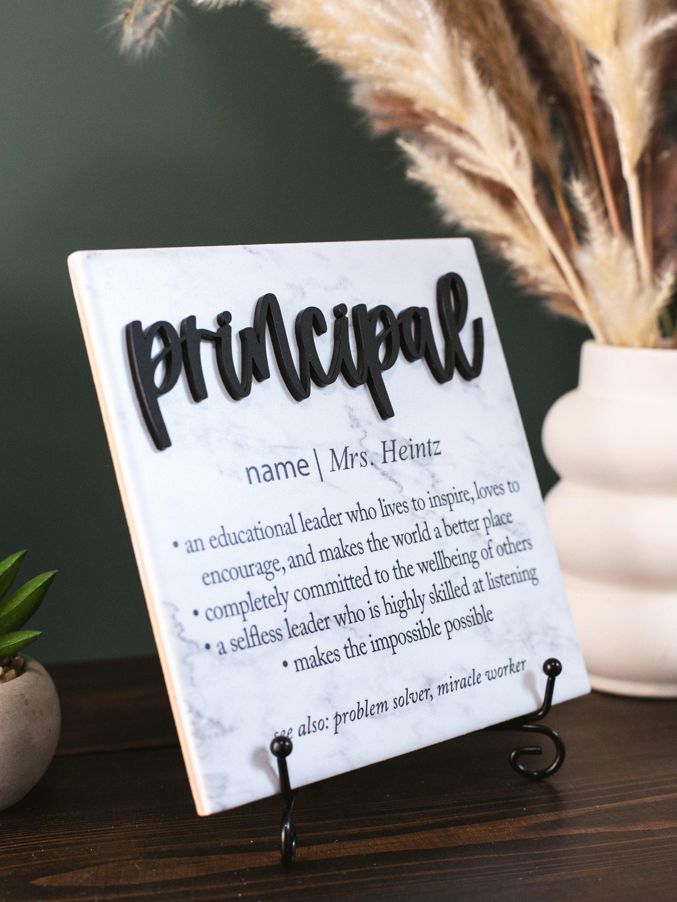 3D Principal Appreciation Tile Plaque Gift From College, High School ...