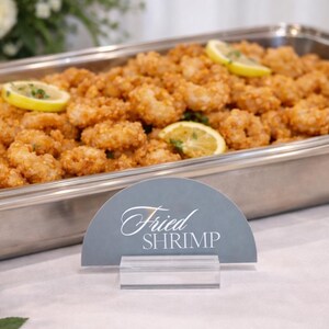 Acrylic Buffet Food Name Signs, Wedding Dessert Table Title Entree ...