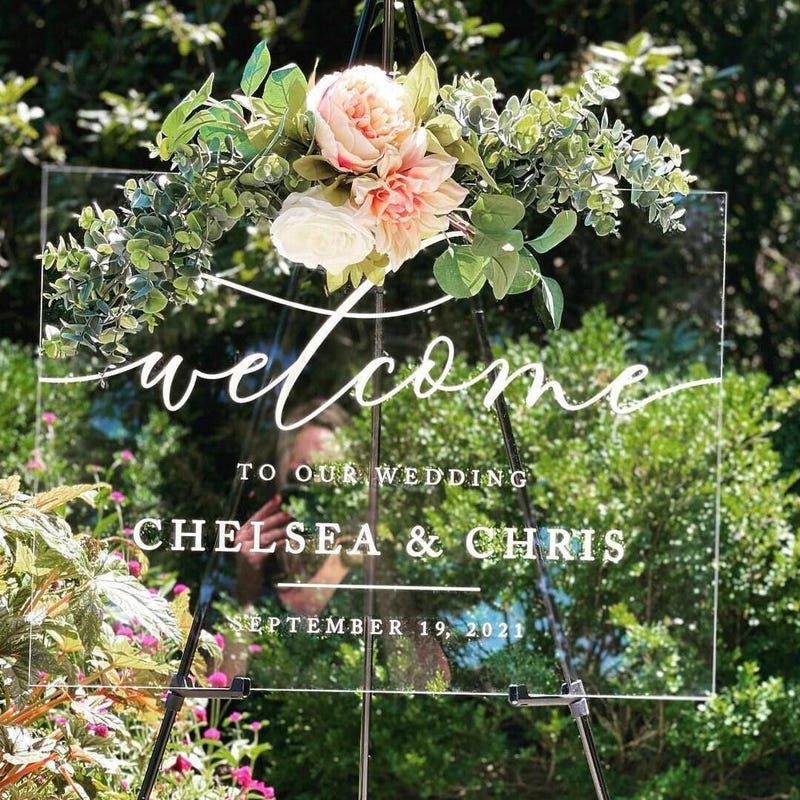 Acrylic Welcome Sign - Etsy