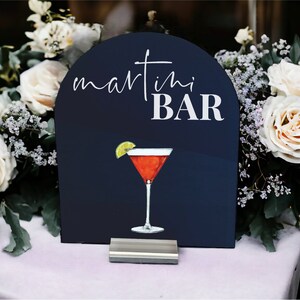 ARCH Custom Color MARTINI Bar Personalize With Drink Icon for Open ...