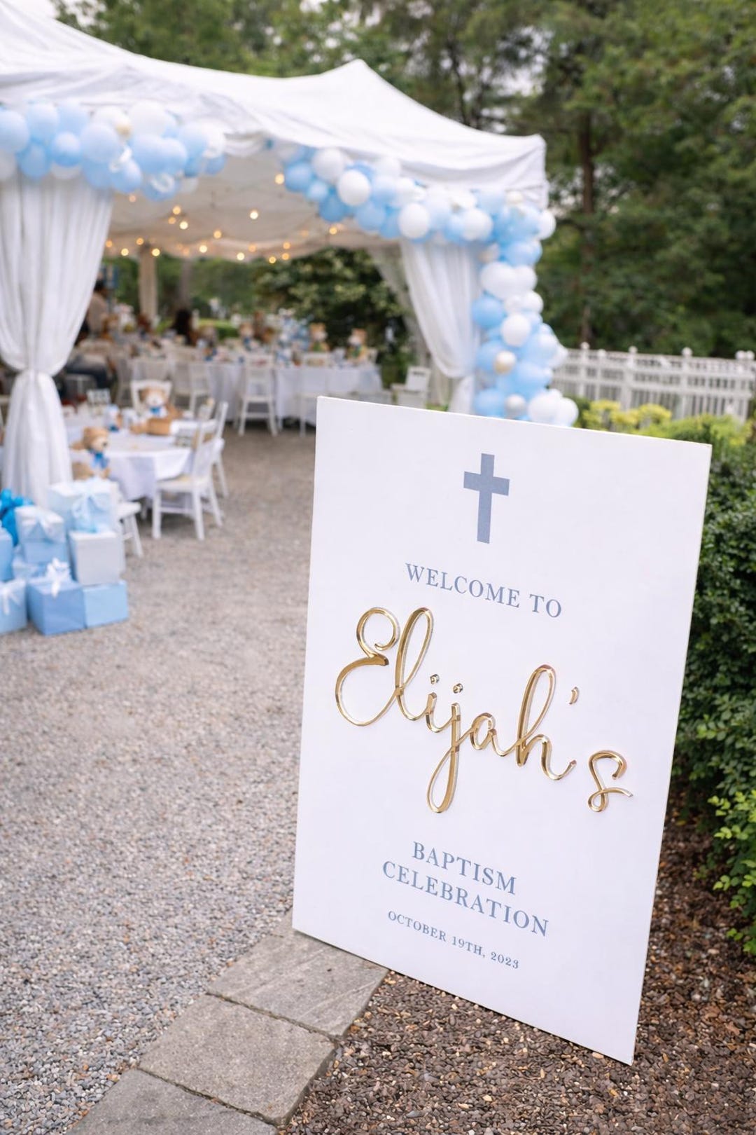 3D Welcome to the Baptism Celebration of Acrylic Sign With 3D Lettering ...