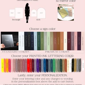 3D Gold Mirror Happy Birthday Acrylic Welcome Entrance Sign, Let's ...