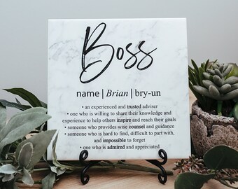 Marble Mentor Plaque With Stand Thank You Mentor Sign Custom | Etsy