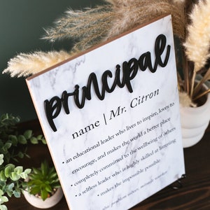 3D Principal Appreciation Tile Plaque Gift From College, High School ...