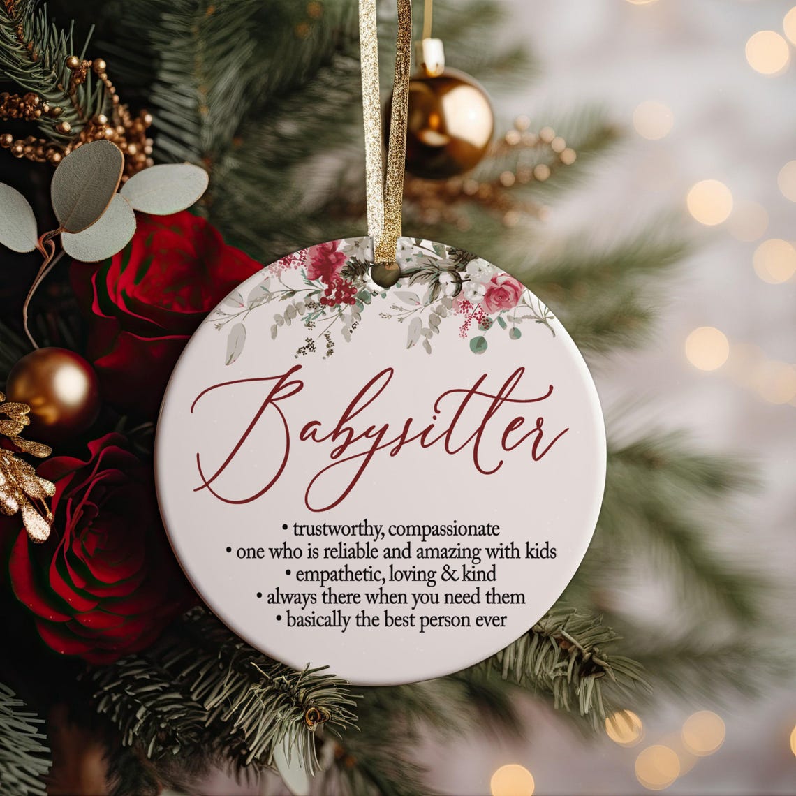 World's Best Babysitter Definition Gift Idea for Sitter or Daycare ...