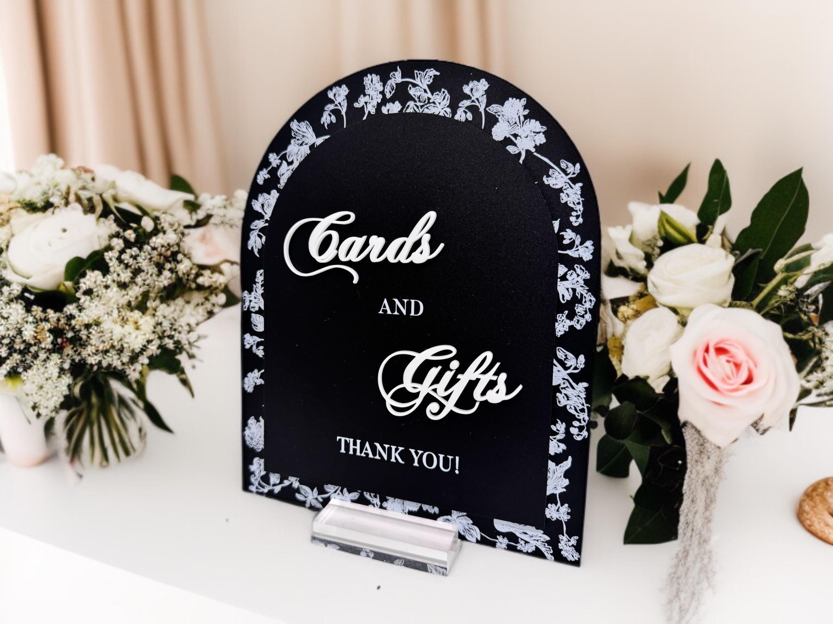 3D ARCH Cards and Gifts Thank You Blue Toile Floral Chinoiserie Bridal ...
