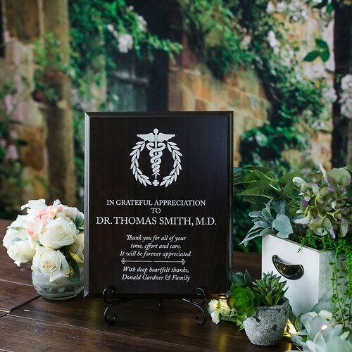 Doctor Thank You Plaque - Etsy