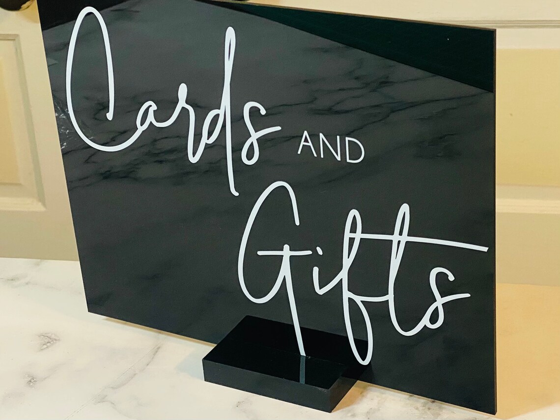 Acrylic Sign BLOCK Stand Card Display Holders Clear Stands | Etsy