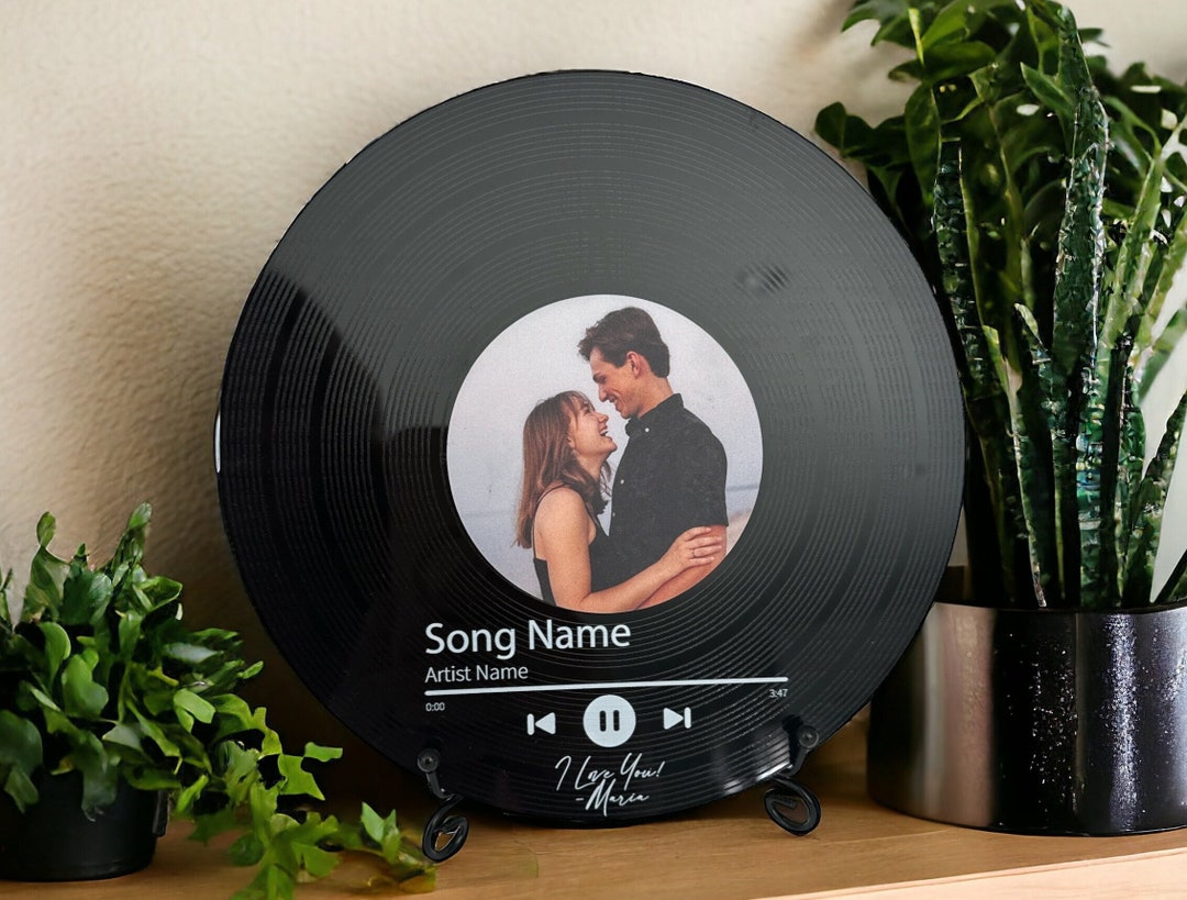 Custom Acrylic Photo Album Cover Vinyl Record Gift, Customized Song ...