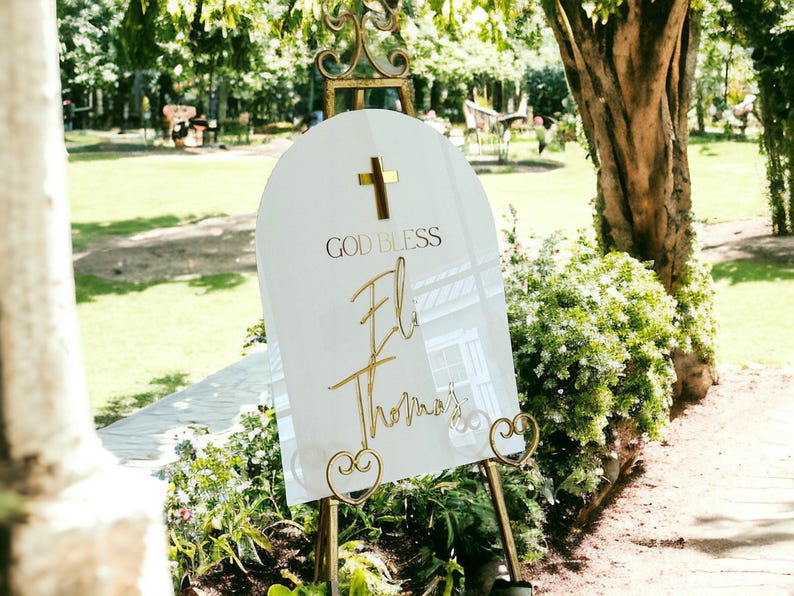 ARCH 3D Welcome to the Baptism Celebration of Acrylic Sign With 3D ...