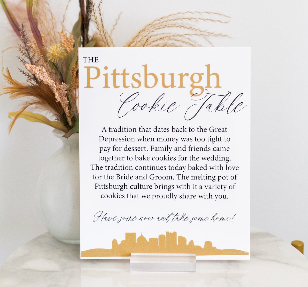 Pittsburgh Cookie Table Tradition Favors Clear Glass Look Acrylic ...