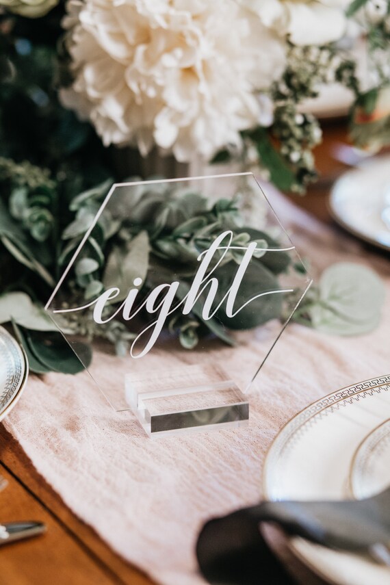 Party Supplies Paper & Party Supplies Acrylic Table numbers Wedding ...