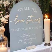 The Love That Built Us Wedding Sign - Etsy