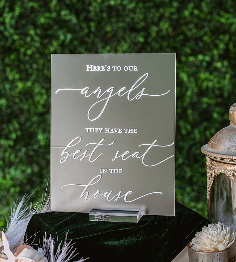 Here's to Our Angels They Have the Best Seat in the House - Etsy