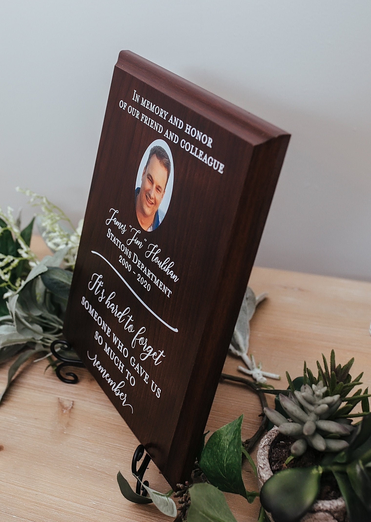 Sympathy Gift With Photo Memorial Plaque in Loving Memory - Etsy
