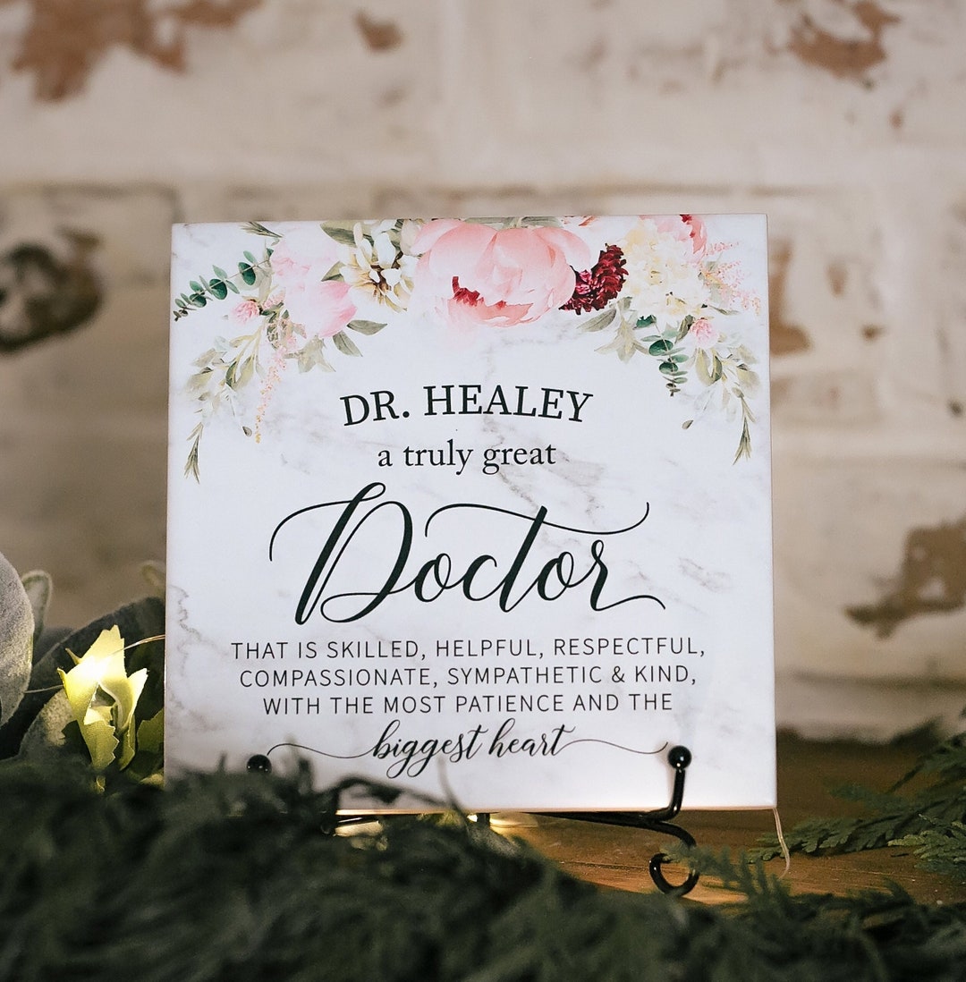 A Truly Great Doctor MD GP Thank You Appreciation Plaque Doctors Day ...