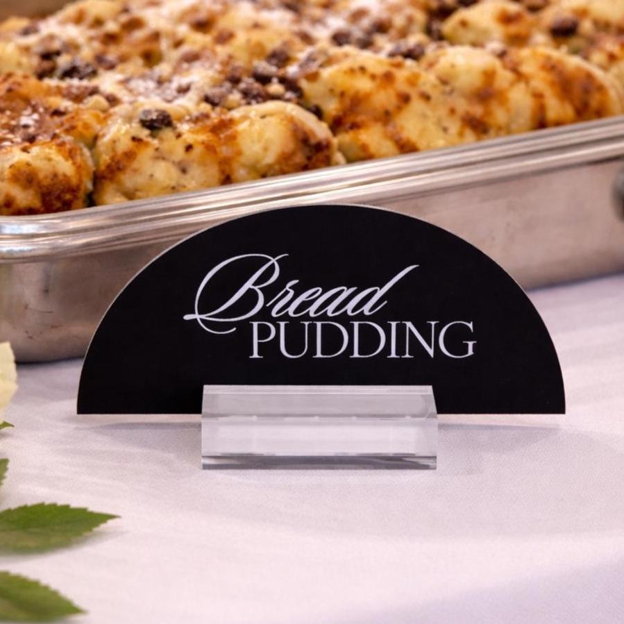 Acrylic Buffet Food Name Signs, Wedding Dessert Table Title Entree ...
