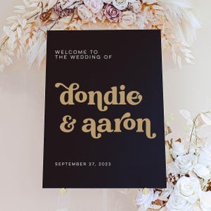 Vintage Retro 70s ARCH Wedding Sign, 60s 70's Theme Boho Groovy Hippie ...