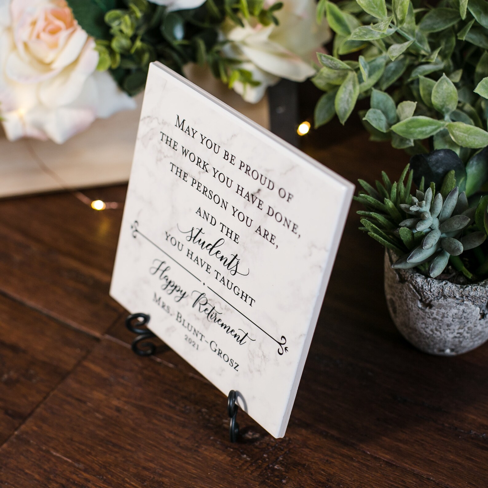 TEACHER or Professor Retirement Plaque Gift for Boss - Etsy