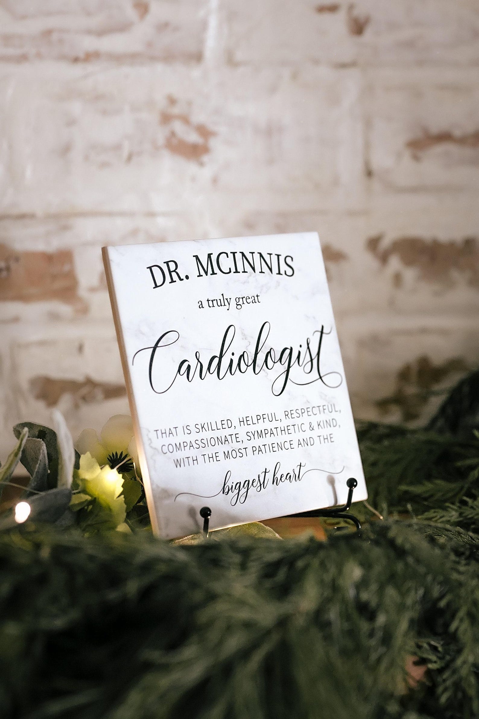 A Truly Great Doctor Cardiologist Thank You Appreciation Tile Plaque ...