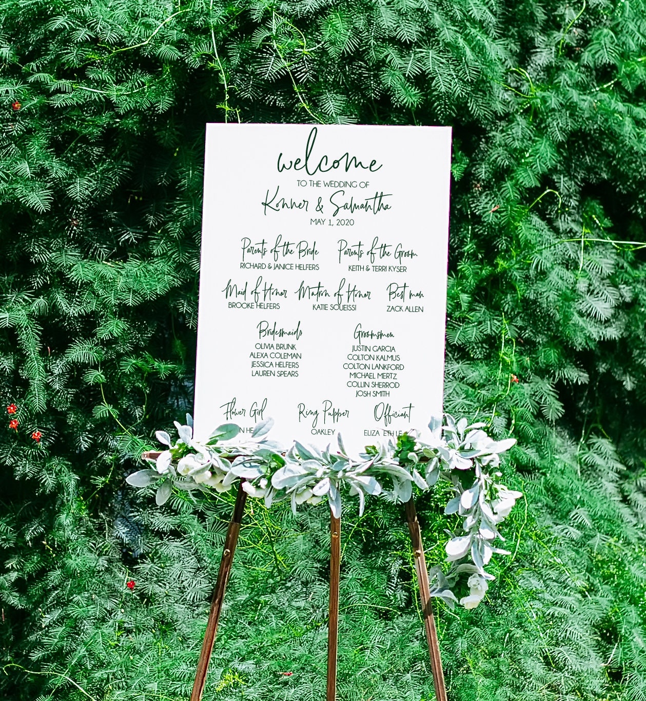 Wedding Welcome Program Acrylic Sign Clear Glass Look Sign | Etsy