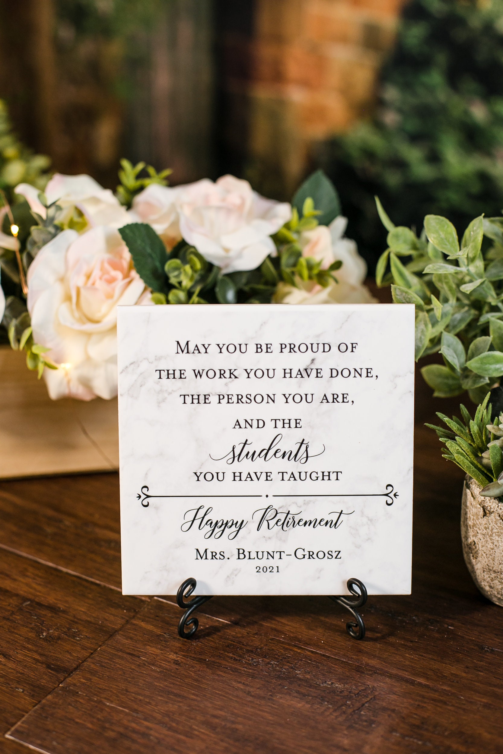 TEACHER or Professor Retirement Plaque Gift for Boss - Etsy