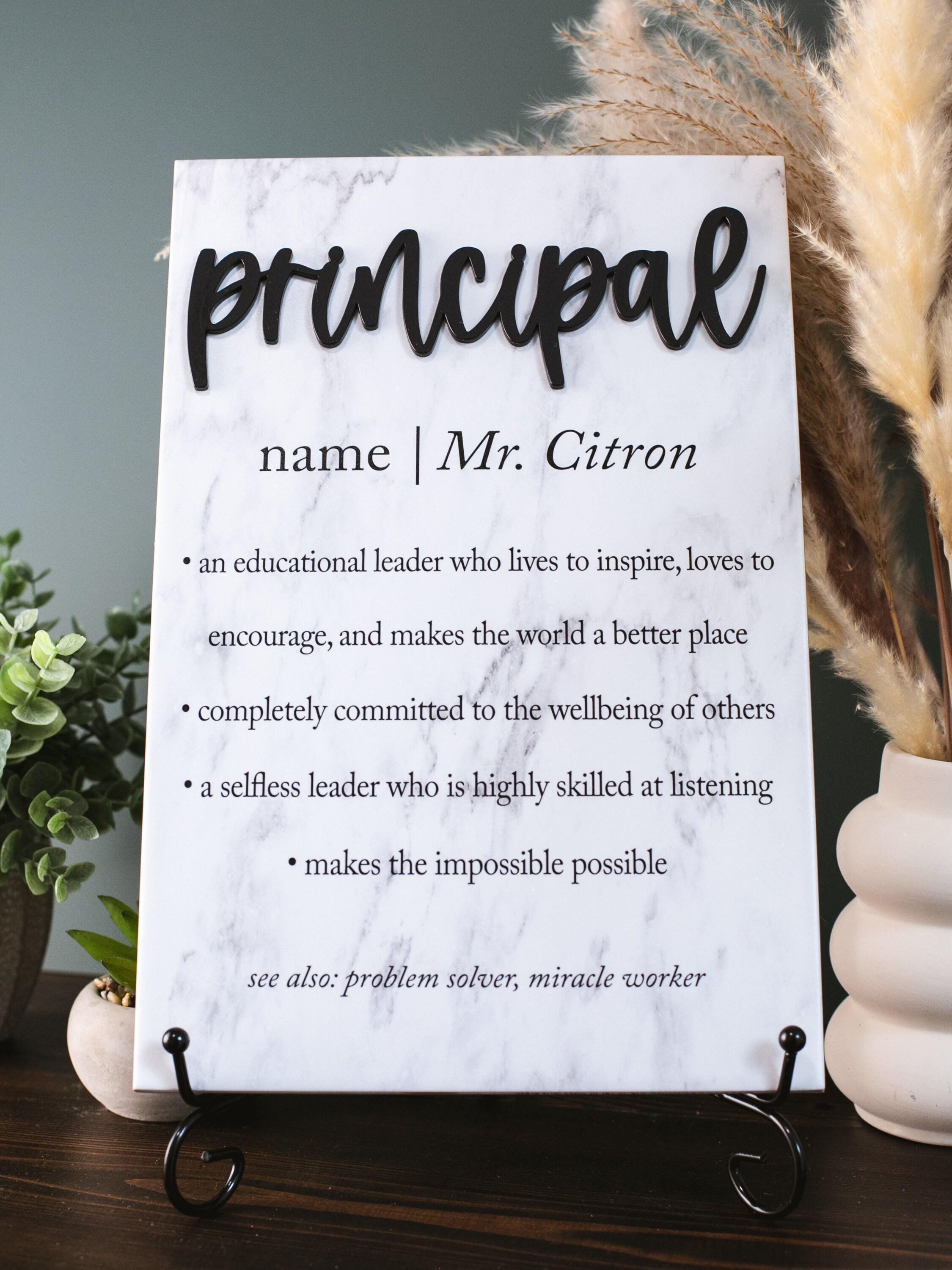 3D Principal Appreciation Tile Plaque Gift From College, High School ...