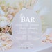 ARCH Bar Menu Signature Cocktails Custom Clear Glass Look - Etsy