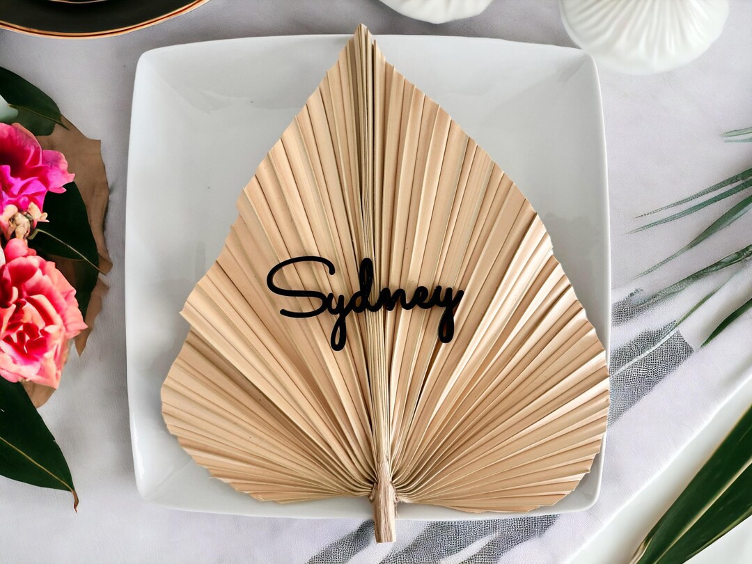 Custom Laser Cut Wedding Name Place Card Cut Outs, Gold, Silver ...