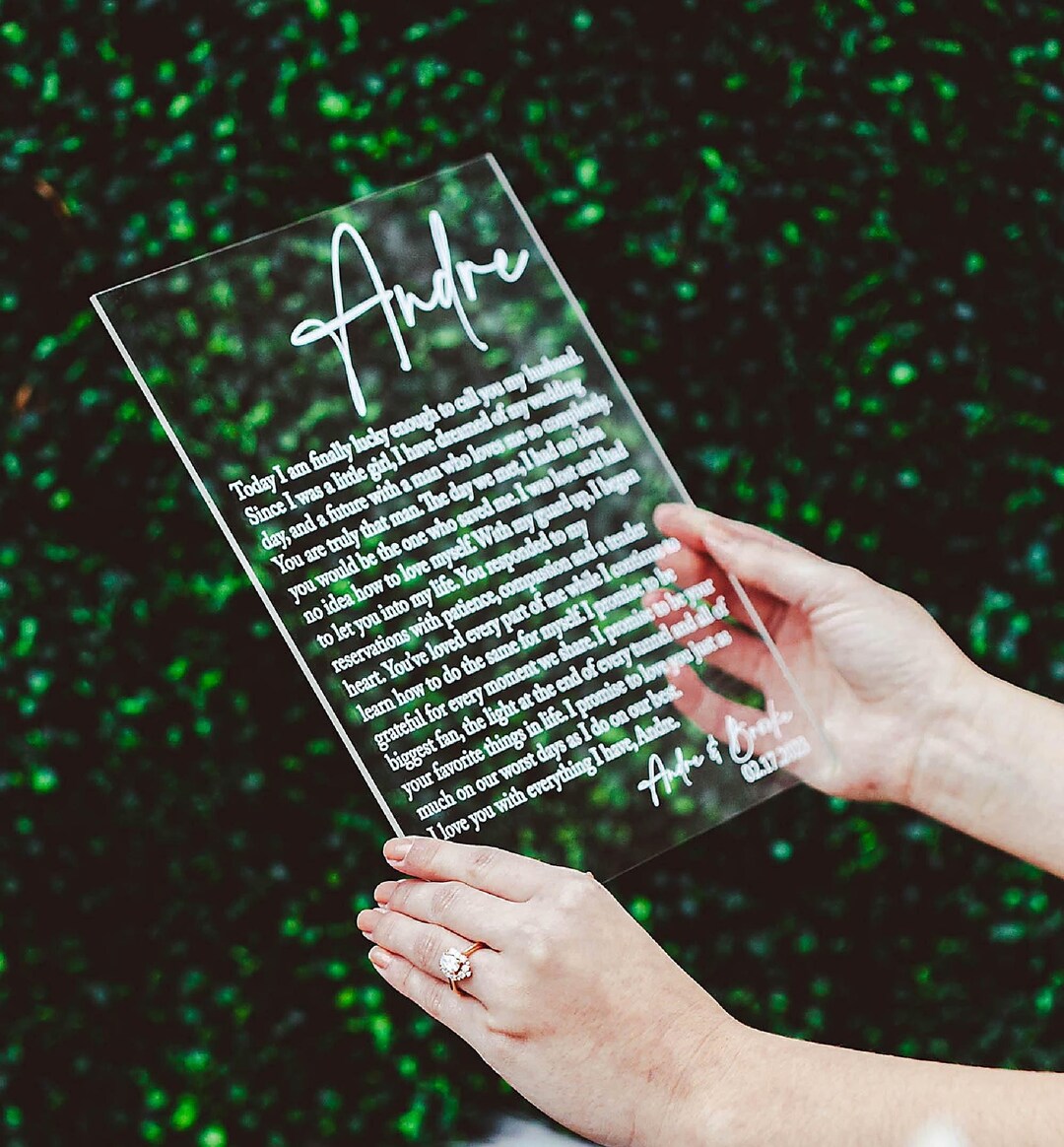 Personalized Custom Husband and Wife Frosted, Clear, Black or White ...