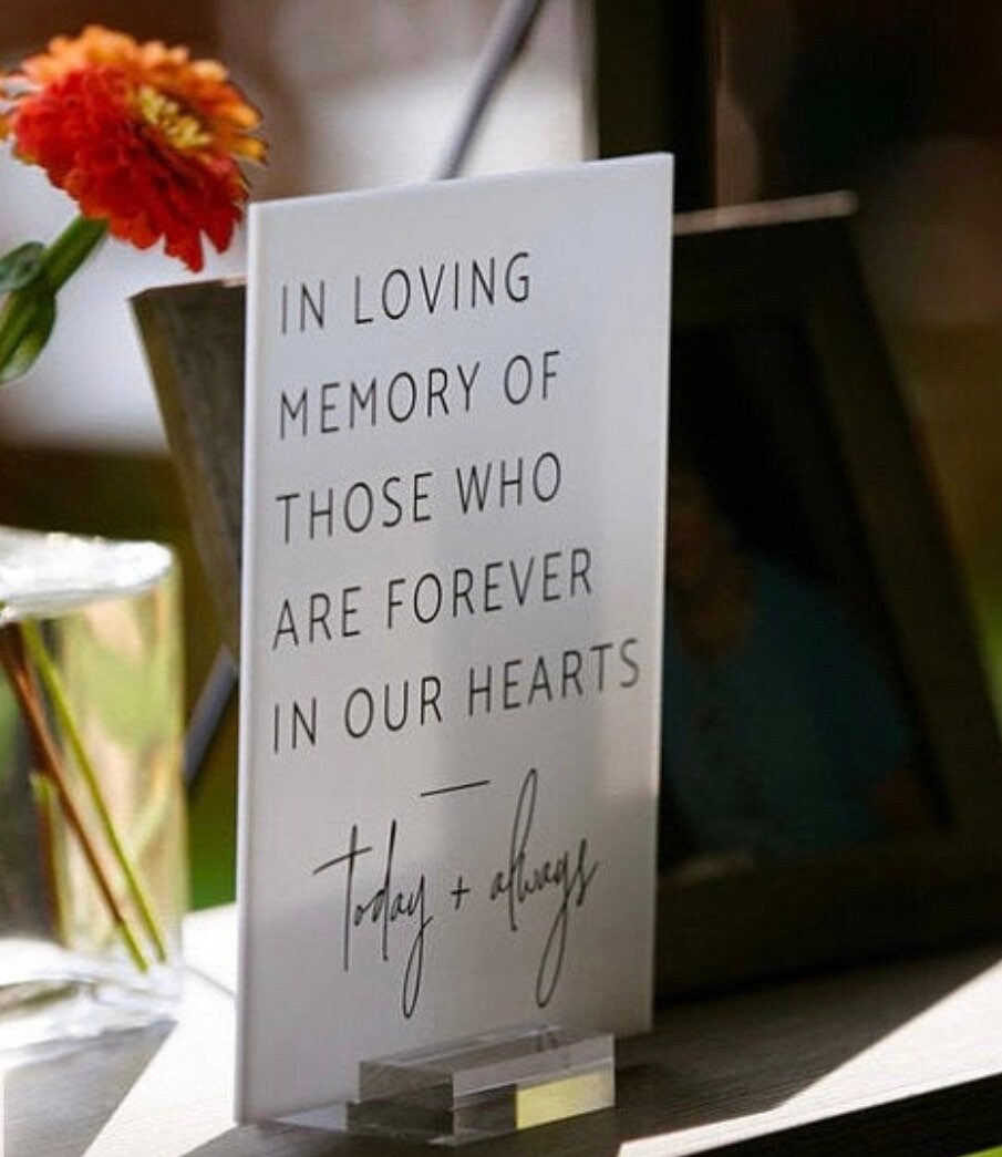 In Loving Memory of Those Who Are Forever in Our Hearts Modern | Etsy ...