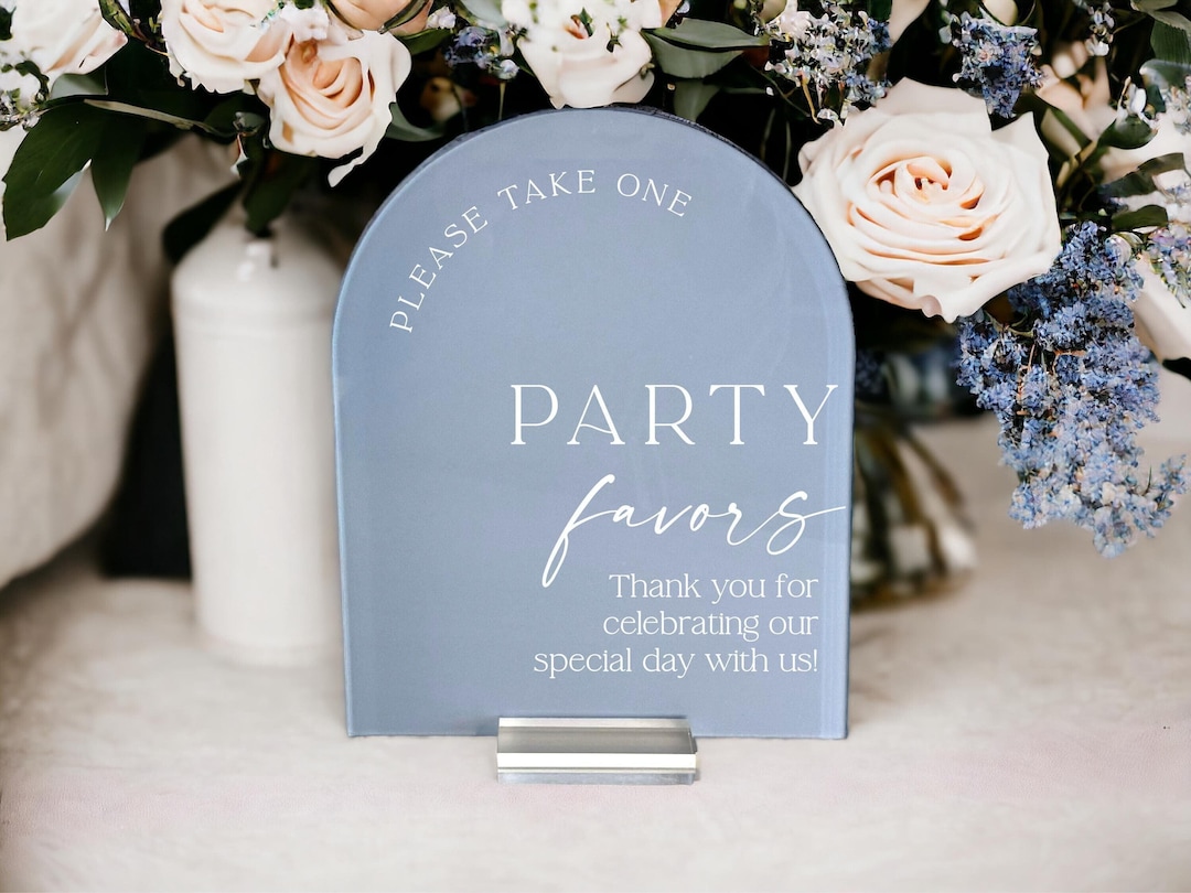 ARCH Party Favors Please Take One Acrylic Wedding Sign, Unplug Be ...