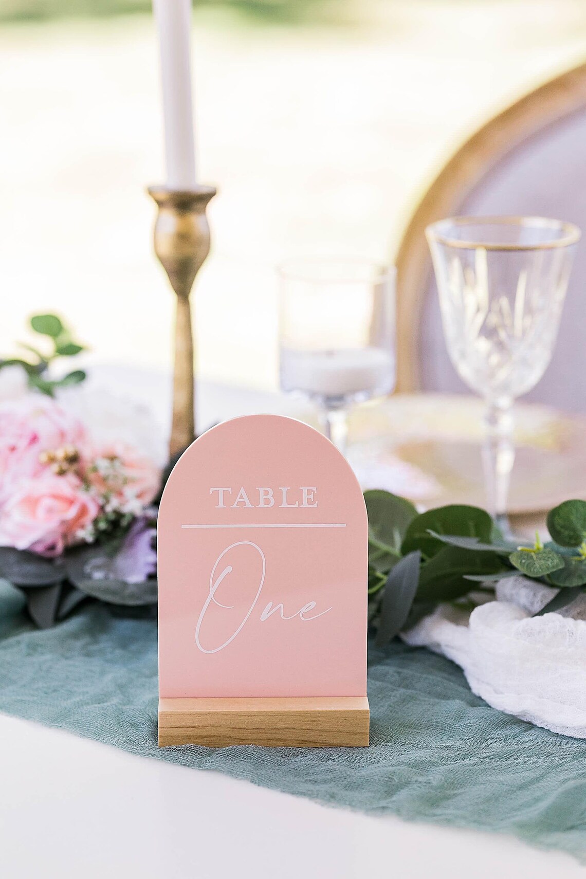 ARCH Specialty Color Acrylic Table Number Sign With Stands, Perspex ...