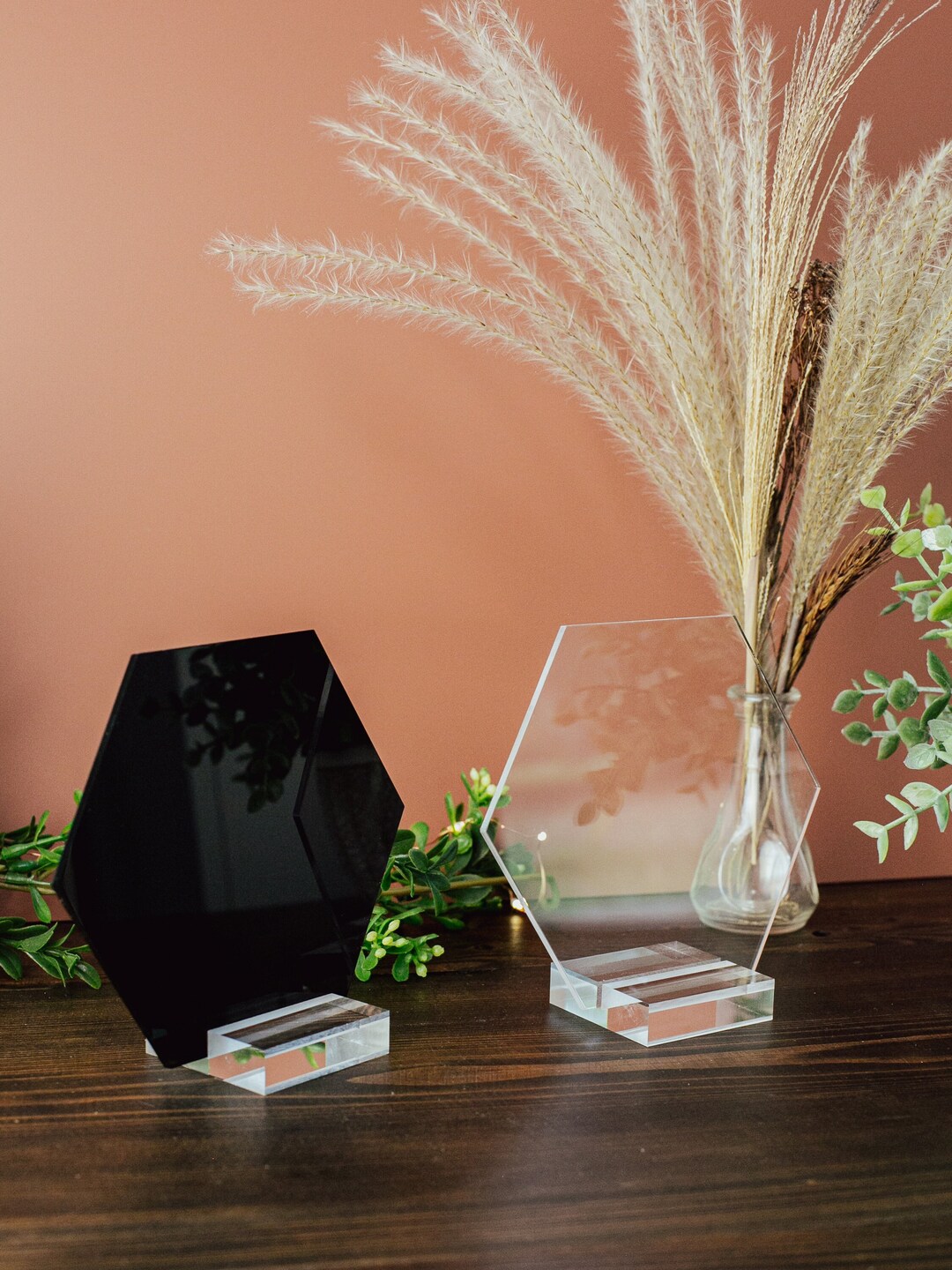 HEXAGON Shaped Clear or Black Acrylic Blank Stock Sheet Lucite | DIY ...