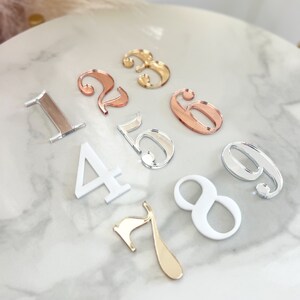 Acrylic Numbers - Etsy