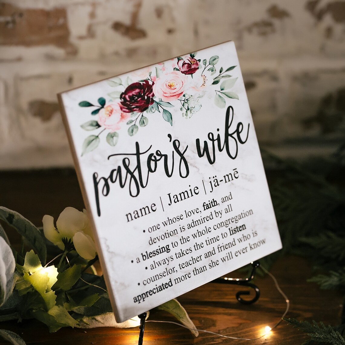 Pastors Wife Appreciation Day Tile Plaque T And Stand Etsy