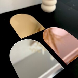 ARCH Gold Mirror Our Love Story First Day Yes Day Best Day Clear Glass ...
