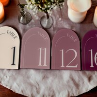 Hand Painted Table Numbers Printed, Watercolor Wedding Table Numbers ...