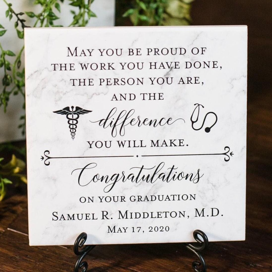 MEDICAL School Congratulations on Your Graduation New Doctor or ...