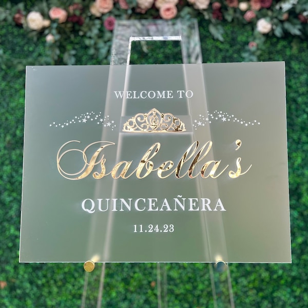 Quinceañera Welcome Sign - Etsy