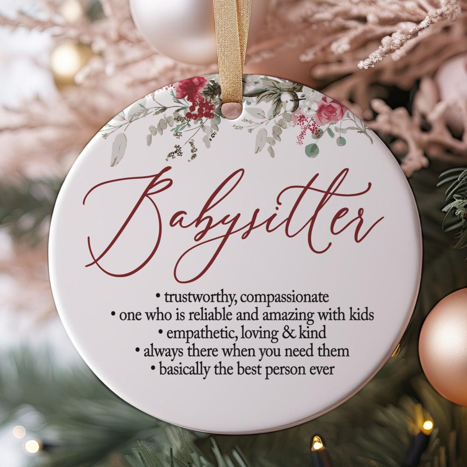 World's Best Babysitter Definition Gift Idea for Sitter or Daycare ...