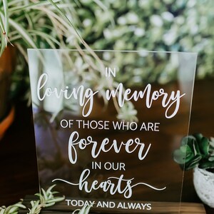 In Loving Memory of Those Who Are Forever in Our Hearts Clear Glass ...