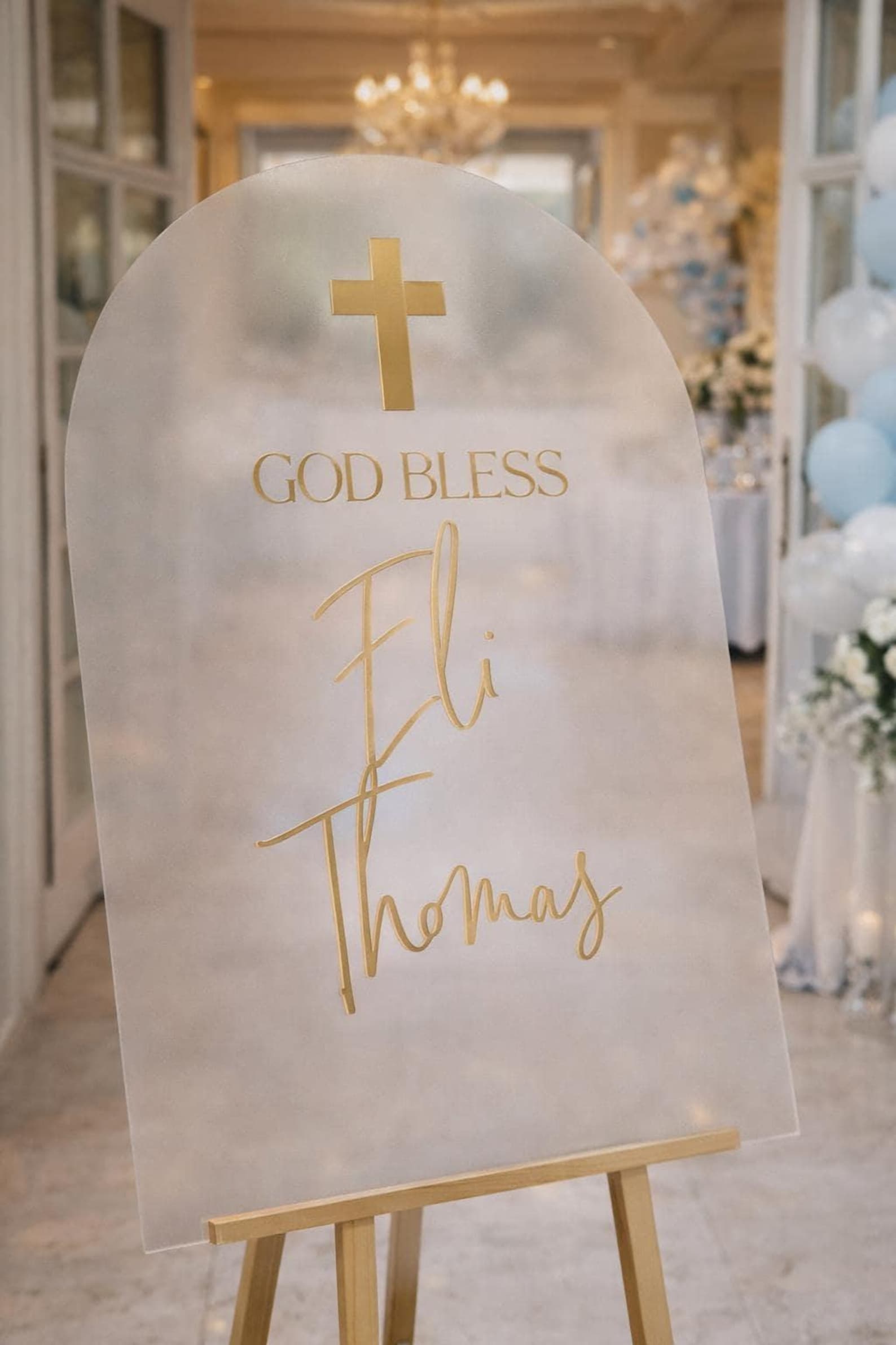 ARCH 3D Welcome to the Baptism Celebration of Acrylic Sign With 3D ...