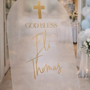 ARCH 3D Welcome to the Baptism Celebration of Acrylic Sign With 3D ...
