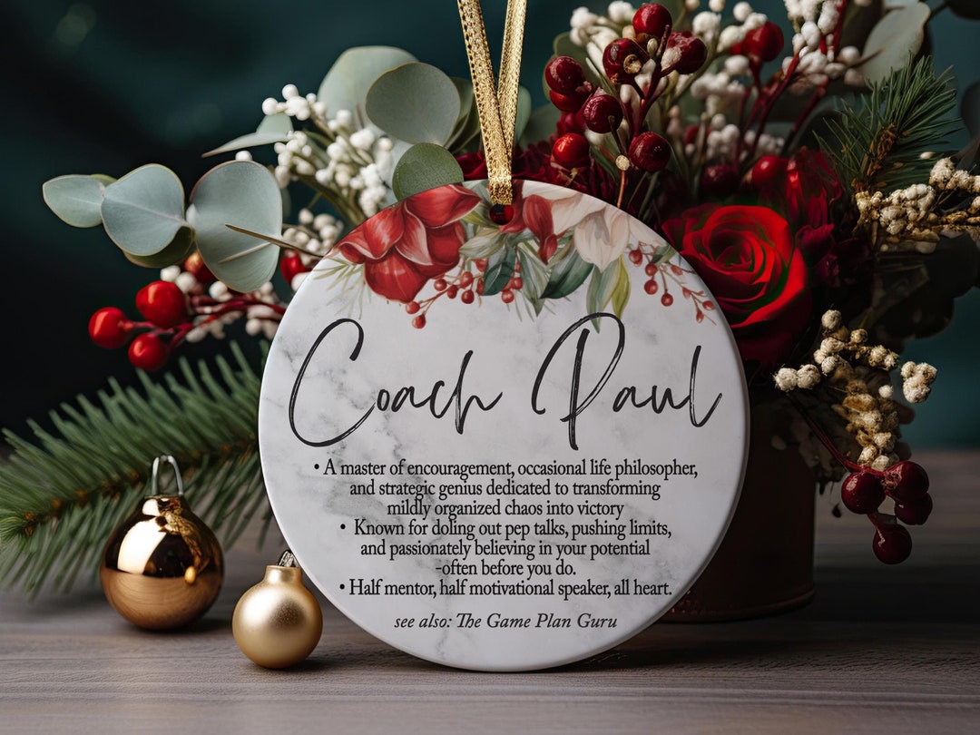 Personalized Coach Ceramic Ornament Perfect Gift for Coaches, Sports ...
