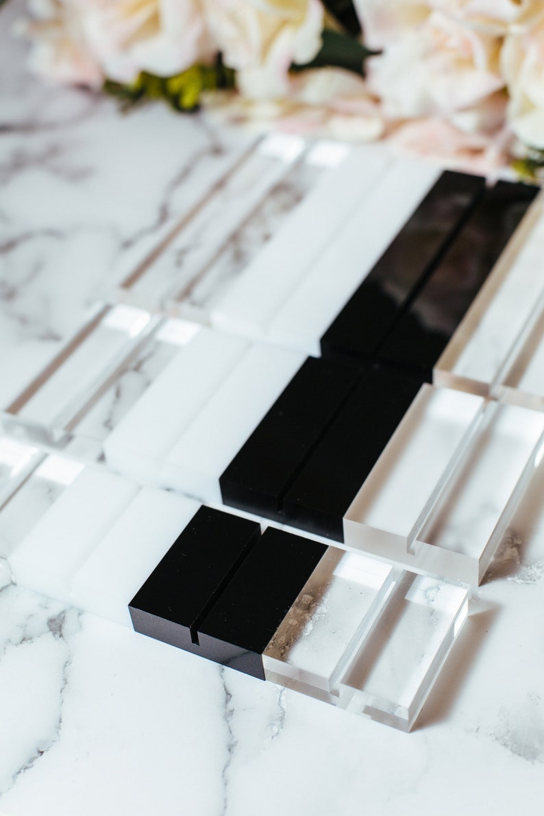 Acrylic Sign BLOCK Stand Card Display Holders Clear Stands - Etsy