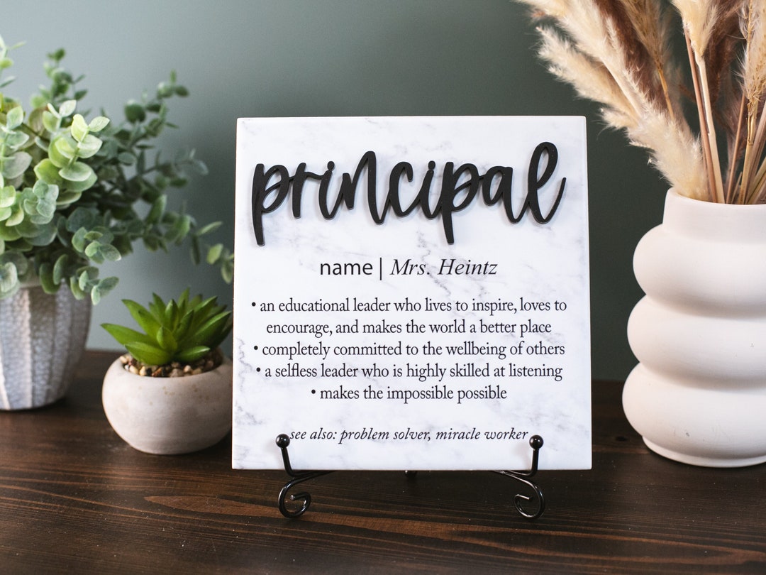 3D Principal Appreciation Tile Plaque Gift From College, High School ...